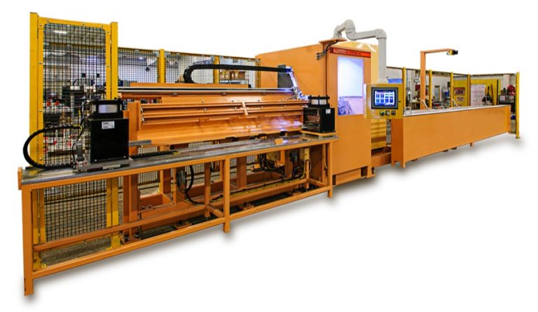 Vertical Aluminum Lineal Punch-Cutoff-Miter Machine - Progressive Systems